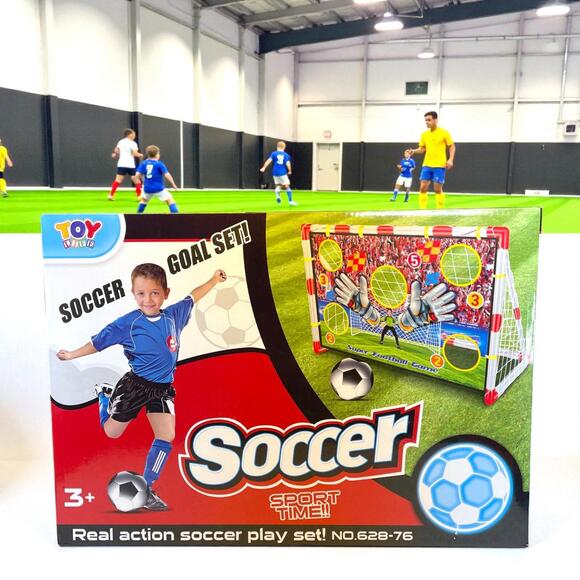 Games | Kids Soccer Goal Target Practice Play Set Real Action Football ...